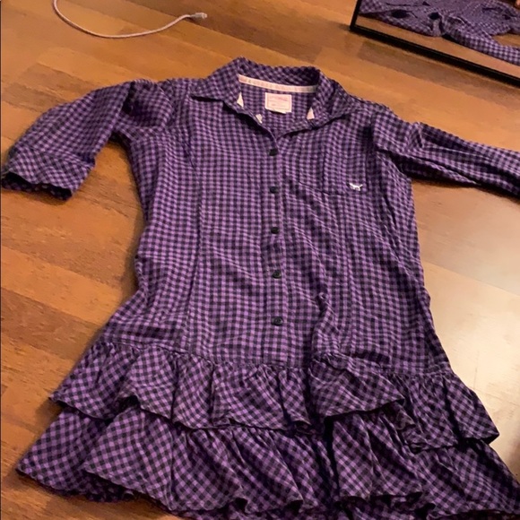 PINK Victoria's Secret | Tops | Pink Collegiate Collection Dress Button ...